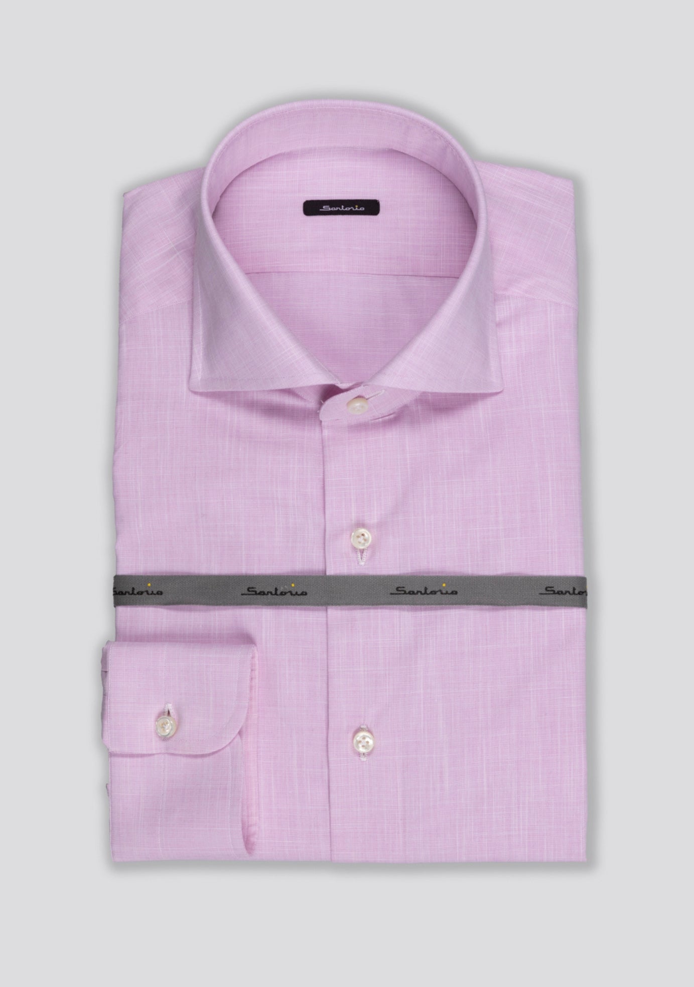 Flamingo Pink Cotton Shirt – Sartorio Napoli
