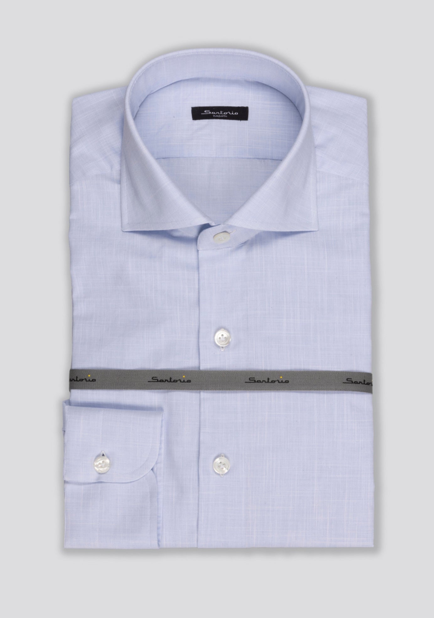 Sky Blue Cotton Shirt – Sartorio Napoli